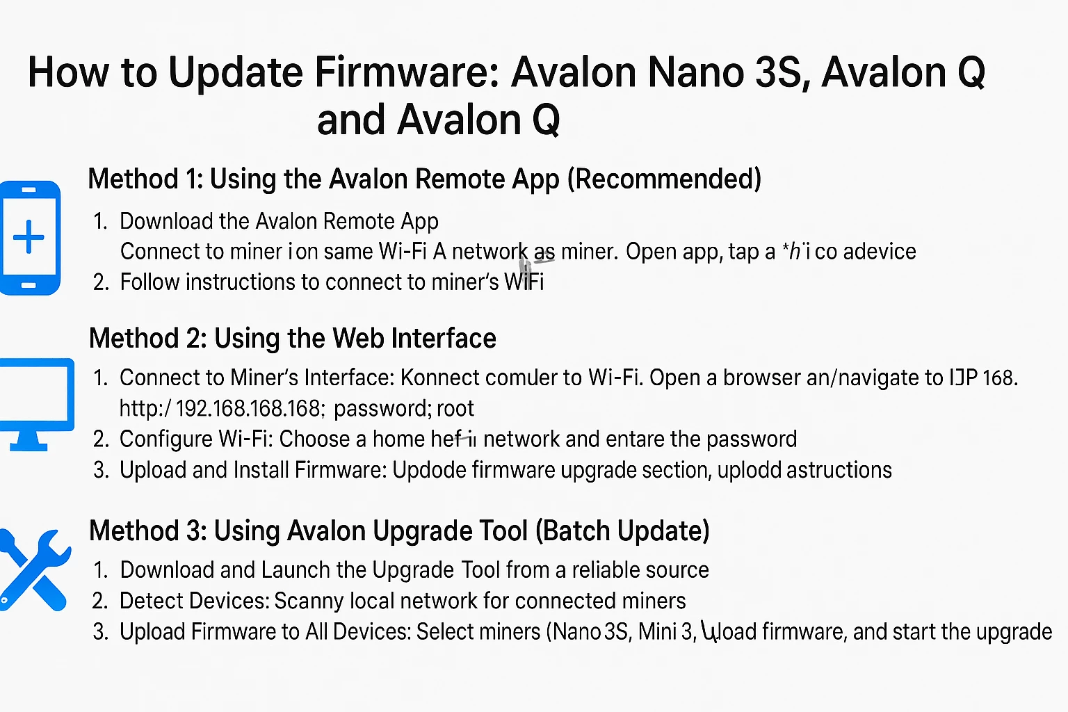 How to Update Firmware: Avalon Nano 3S, Mini 3, Q | 2025 Guide