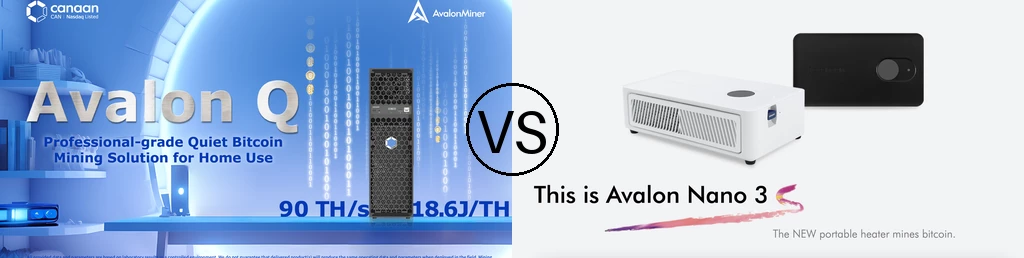 Avalon Home ASIC Miners Compared: Nano 3S vs Mini 3 vs Q [2025 Bu